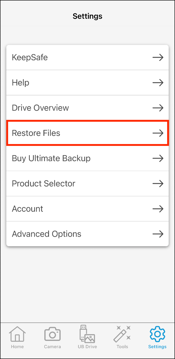 How to Copy Files from Ultimate Backup to iPhone or iPad – Help Center