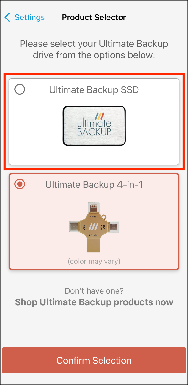 How to Change Your Ultimate Backup Product After Setup / UB SSD – Help ...